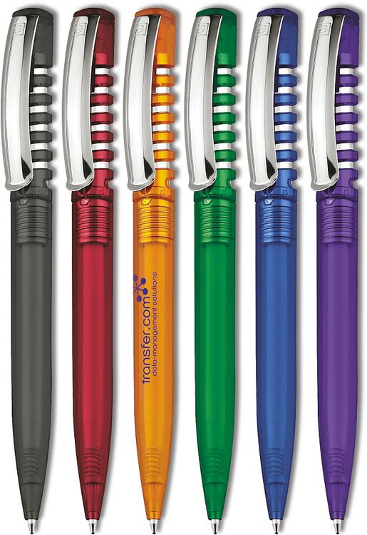 New Spring Metal Clear Retractable Pen from £0.85